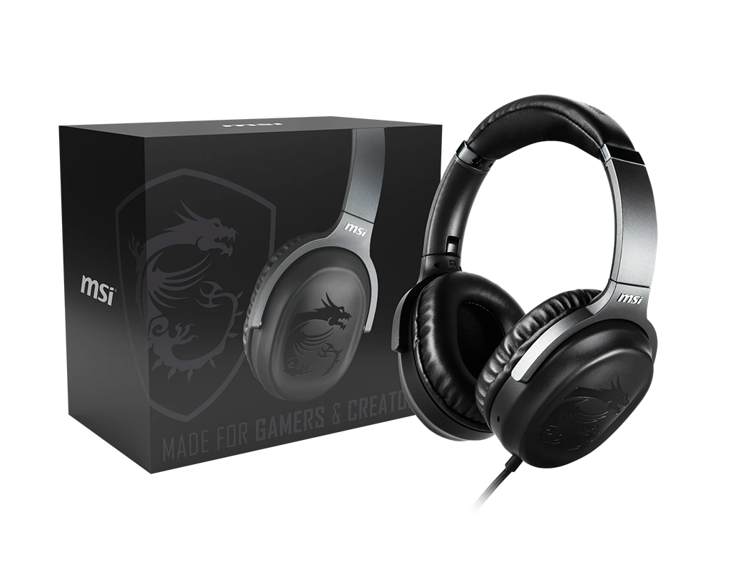 【筆電限定活動贈品】MSI Headset_H901 GC 潮流摺疊耳機 (霧黑限定版) — MSI Store | 微星品牌旗艦館