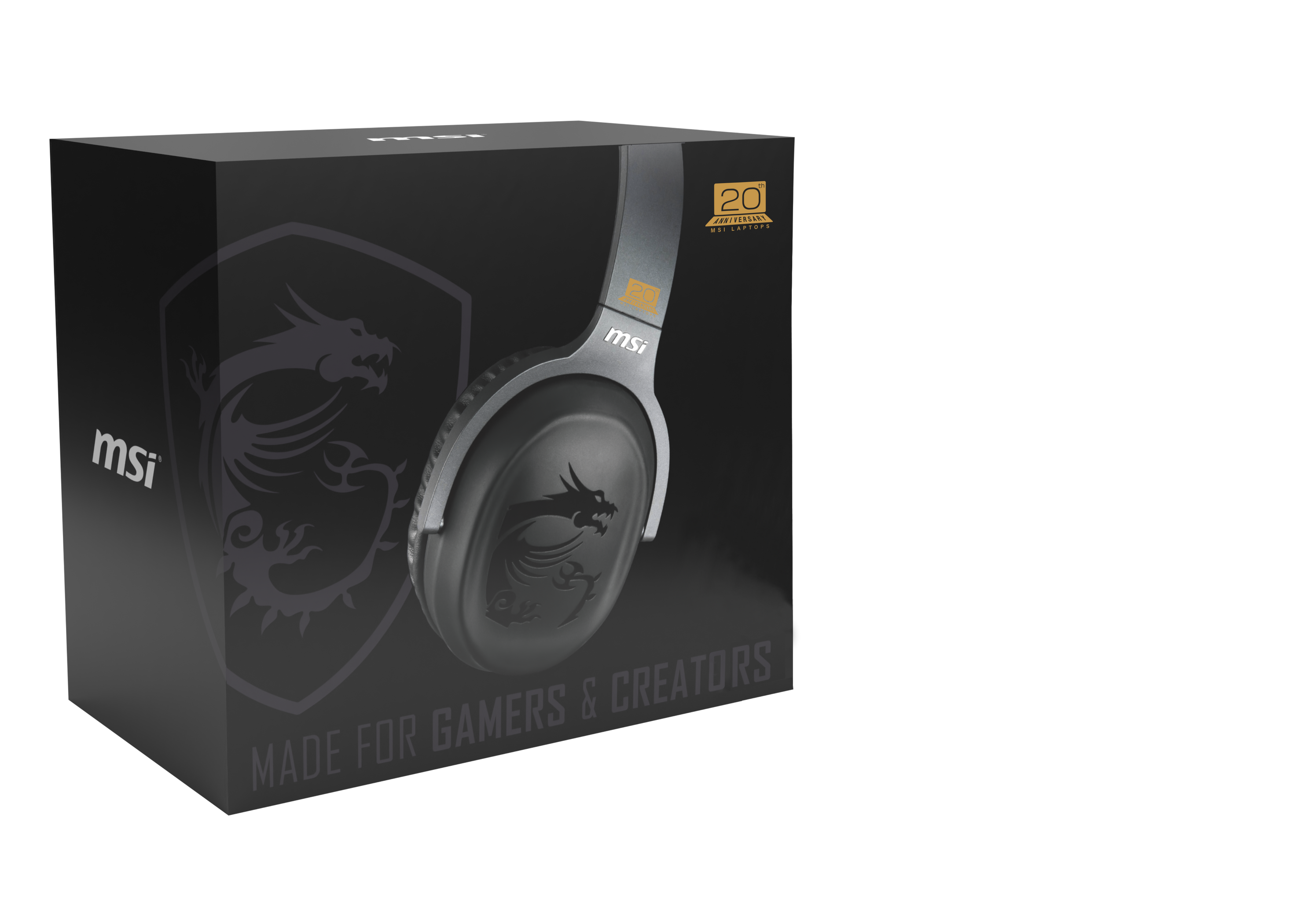 【筆電限定活動贈品】MSI Headset_H901 GC_20th 潮流摺疊耳機 (筆電20周年紀念款) — MSI Store | 微星品牌旗艦館